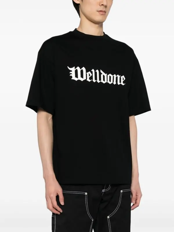We11Done Logo-print Cotton T-shirt