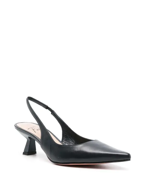 Roberto Festa Arabel Leather Slingback Pumps - Blue