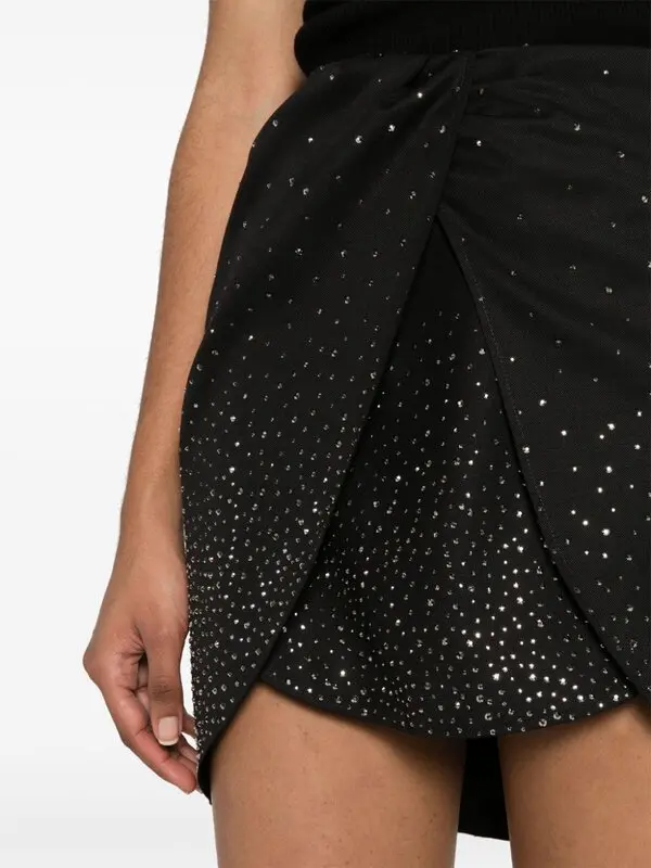 Off-White Crystal-embellished Mini Skirt