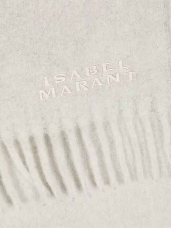 Isabel Marant Étoile Logo-embroidered Brushed Scarf