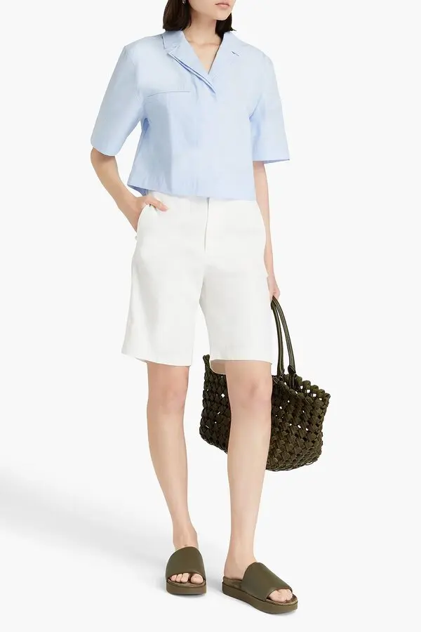 LOULOU STUDIO Vatoa Twill Shorts