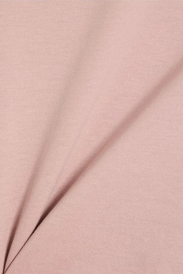 Loulou De Saison Cropped Pima Cotton-jersey T-shirt - Blush