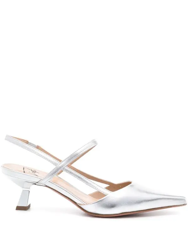 Roberto Festa Amai Metallic Leather Pumps