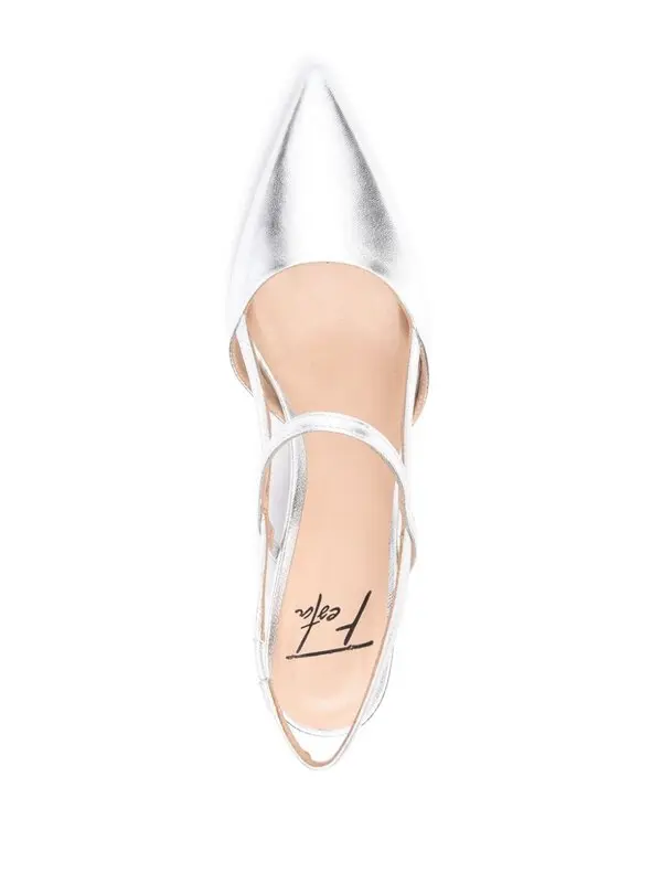 Roberto Festa Amai Metallic Leather Pumps