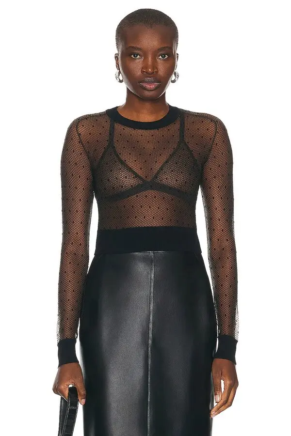 Alaïa Sheer Jumper Sweater