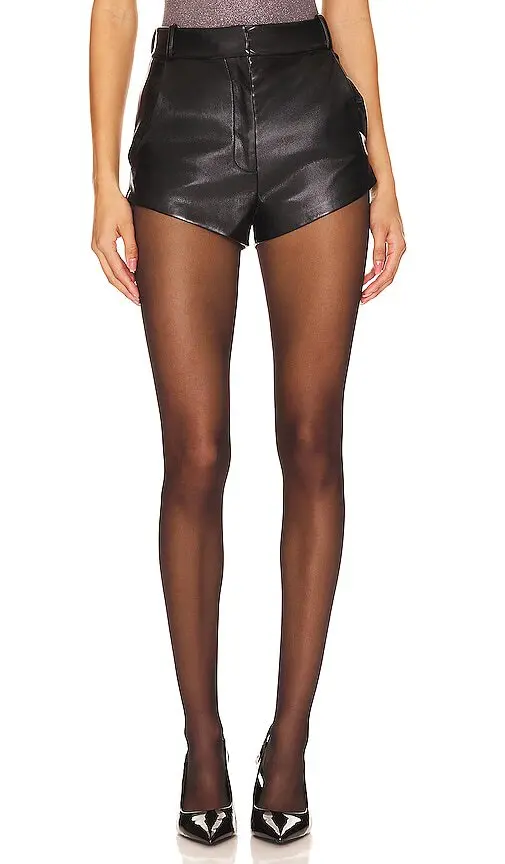 Amanda Uprichard Kelso Faux Leather Shorts