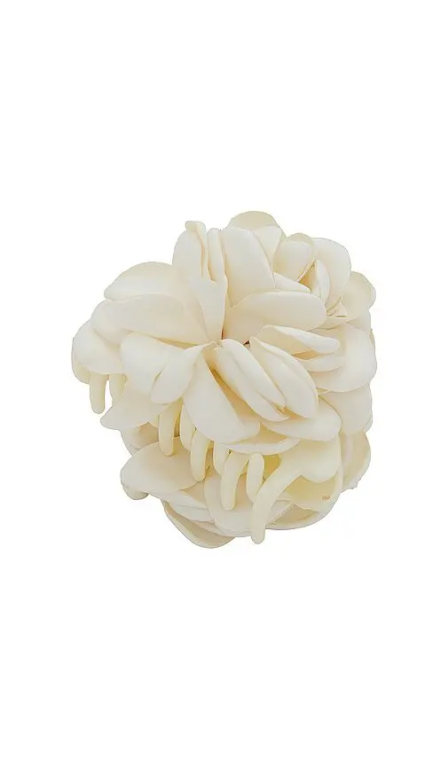 Lele Sadoughi Peony Flower Claw Clip - Ivory