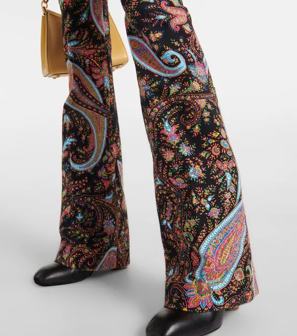 Etro Paisley High-rise Flare Jeans - Multicoloured