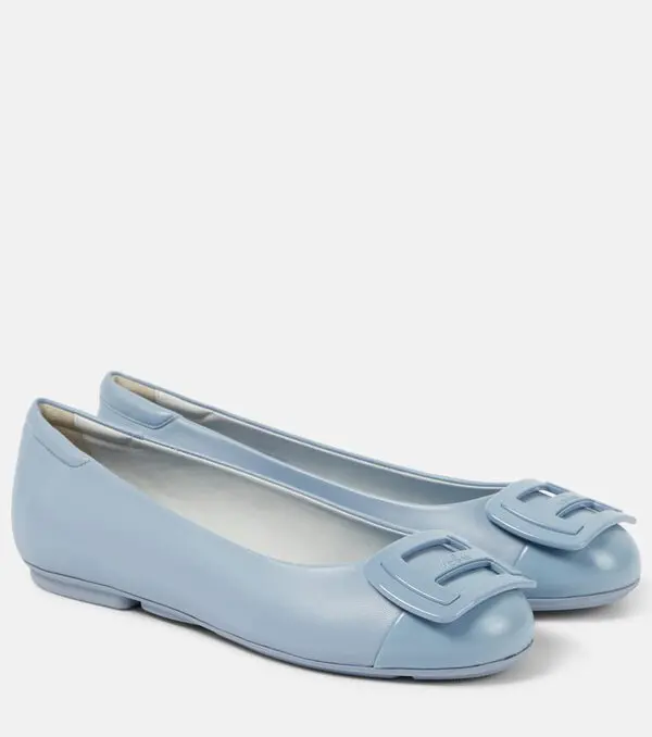 Hogan Leather Ballet Flats