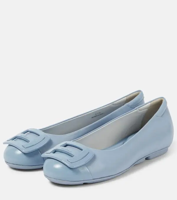 Hogan Leather Ballet Flats