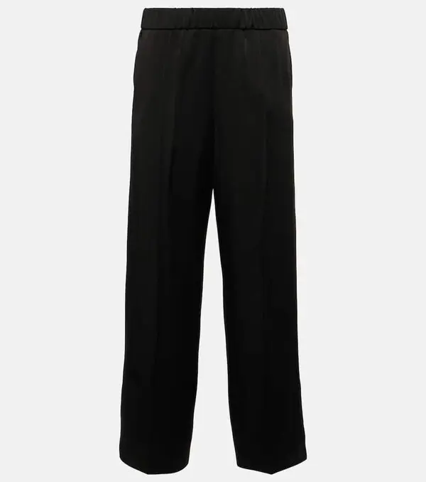 JIL SANDER High-rise Straight Leg Pants - Black