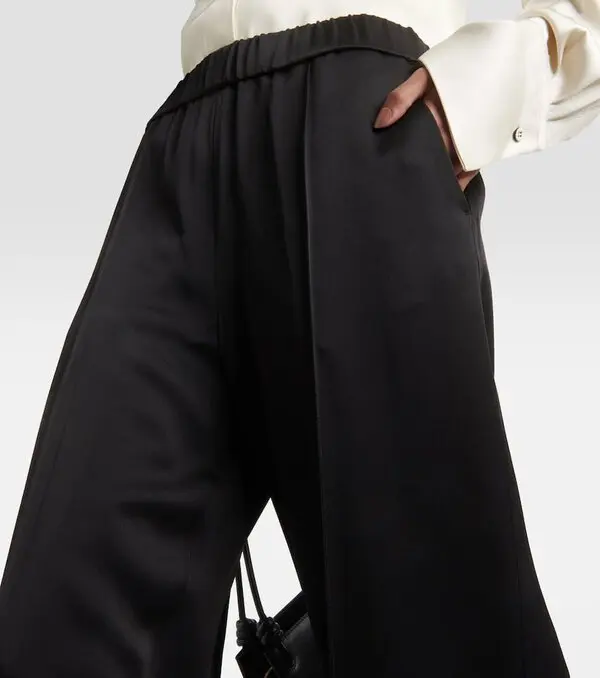 JIL SANDER High-rise Straight Leg Pants - Black