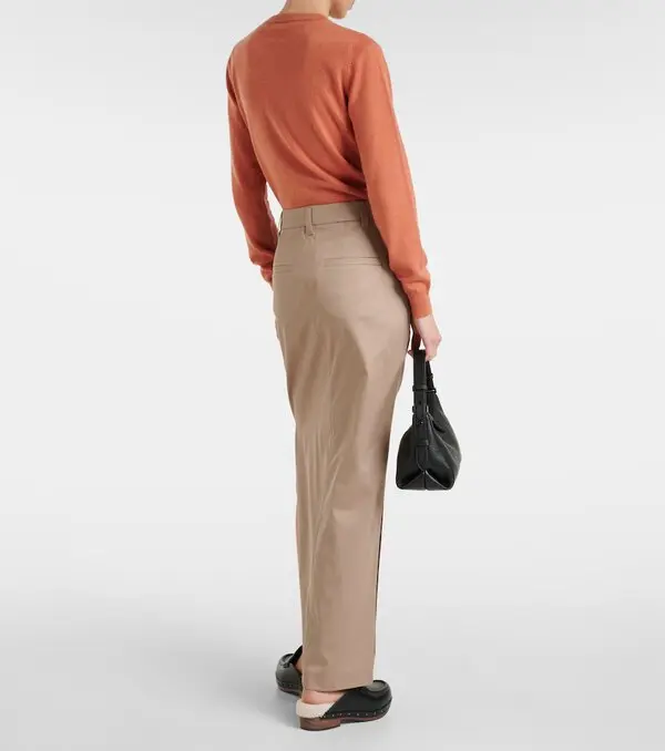 Brunello Cucinelli Pleated Low-rise Maxi Skirt