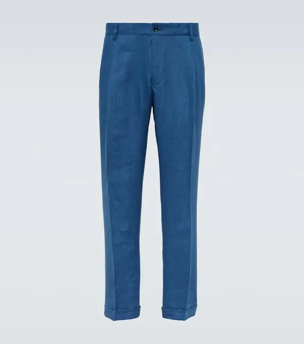 Dolce & Gabbana Linen Slim Pants