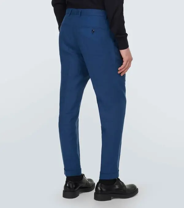 Dolce & Gabbana Linen Slim Pants
