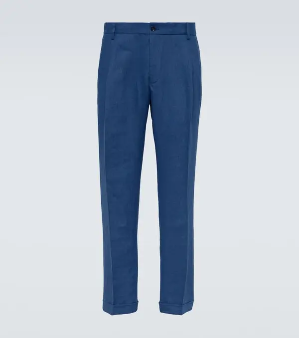 Dolce & Gabbana Linen Slim Pants