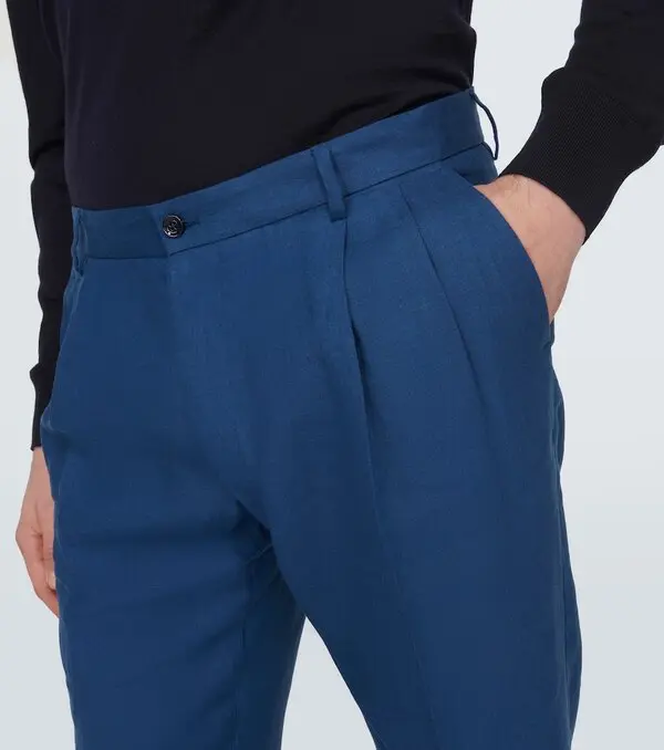 Dolce & Gabbana Linen Slim Pants
