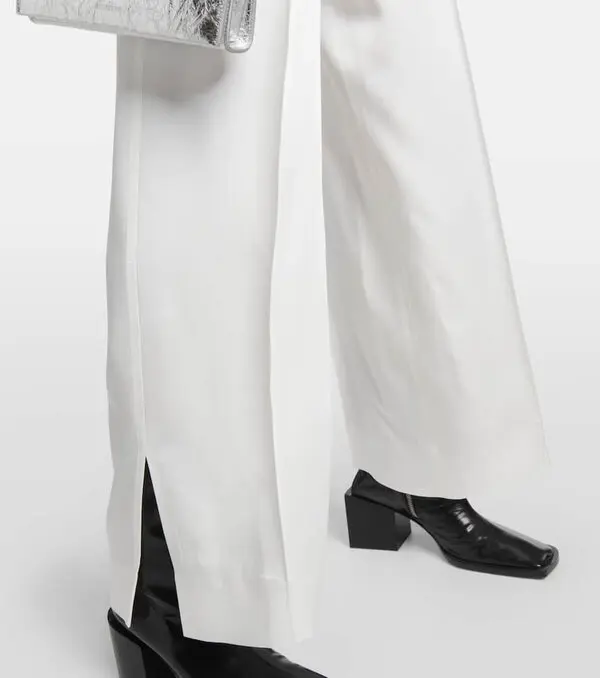 JIL SANDER Satin Straight Leg Pants