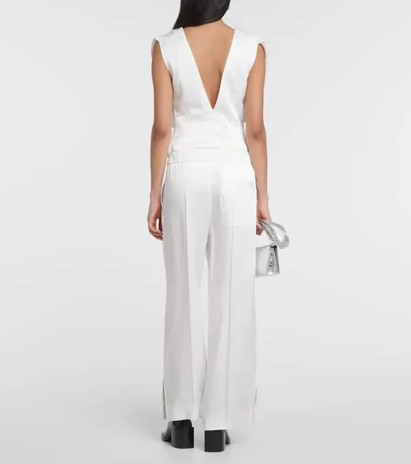 JIL SANDER Satin Straight Leg Pants