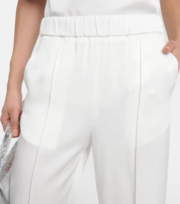 JIL SANDER Satin Straight Leg Pants
