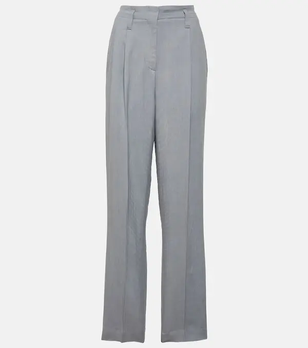 Brunello Cucinelli High-rise Straight Pants - Blue