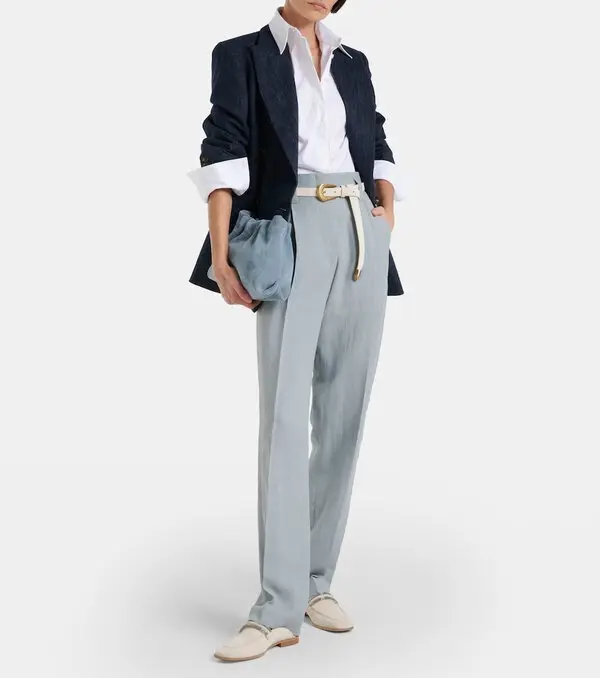 Brunello Cucinelli High-rise Straight Pants
