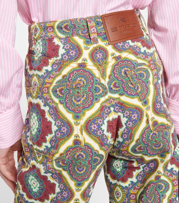 Etro Printed High-rise Wide-leg Jeans