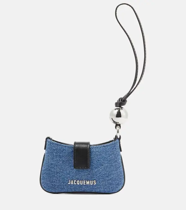 Jacquemus Le Porte Bisou Denim Card Holder - Blue