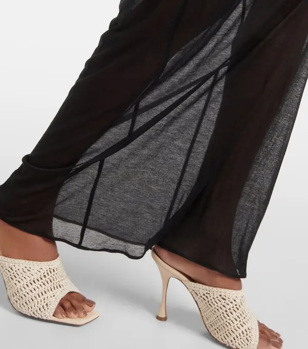 Magda Butrym Crochet-trimmed Jersey Maxi Dress