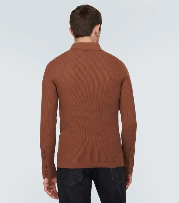 Dolce & Gabbana Wool-blend Polo Sweater