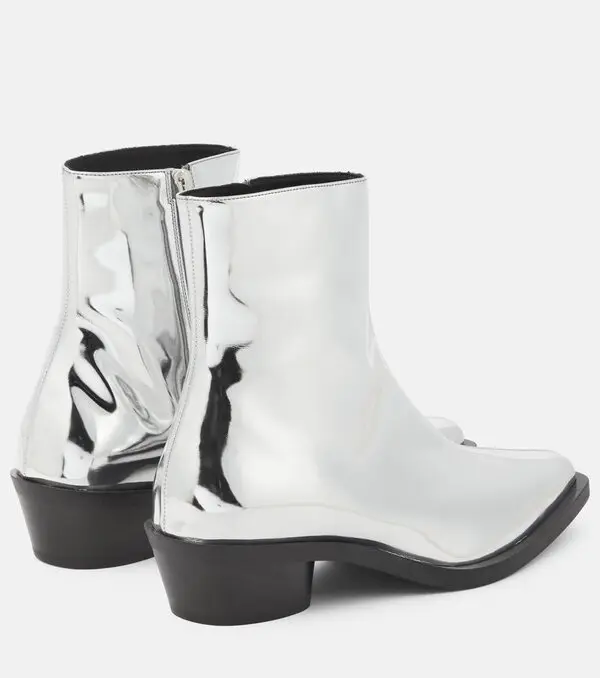 Proenza Schouler Bronco Metallic Ankle Boots