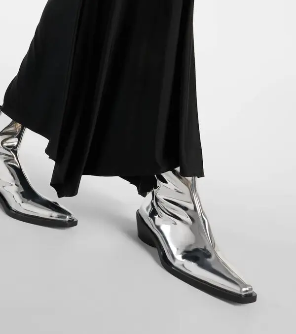 Proenza Schouler Bronco Metallic Ankle Boots