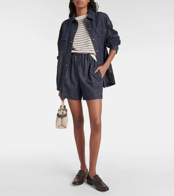 Brunello Cucinelli Cotton Shirt - Blue