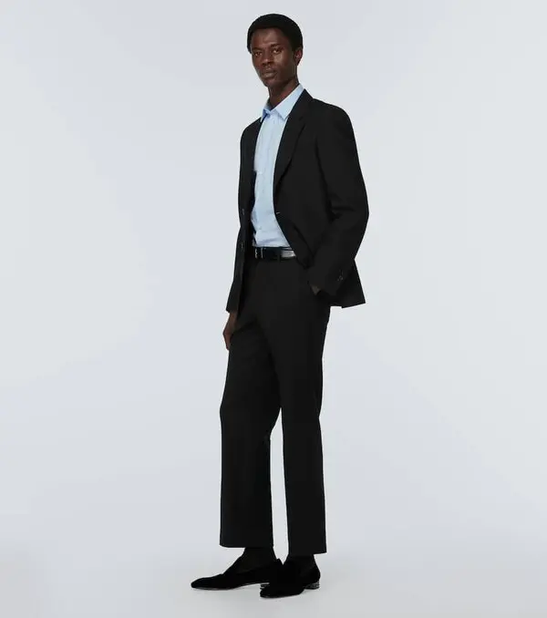 CHRISTIAN LOUBOUTIN Dandyrocks Velvet Loafers