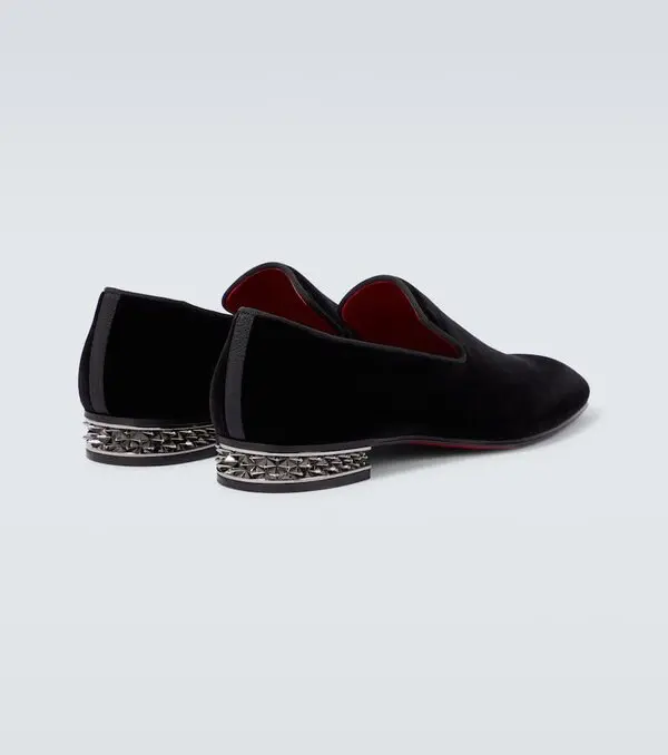 CHRISTIAN LOUBOUTIN Dandyrocks Velvet Loafers