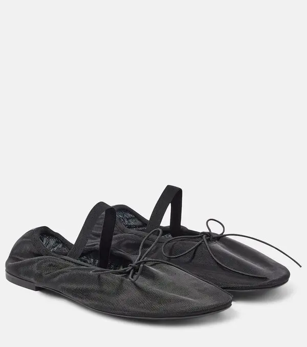 Proenza Schouler Glove Mesh Ballet Flats - Black