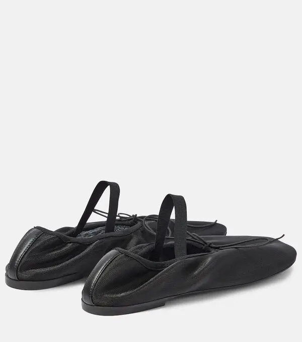 Proenza Schouler Glove Mesh Ballet Flats - Black