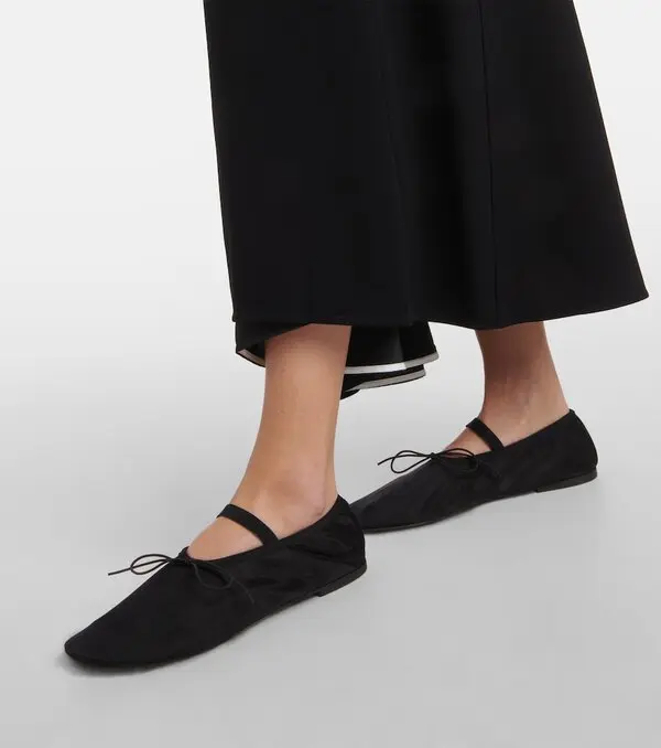 Proenza Schouler Glove Mesh Ballet Flats - Black