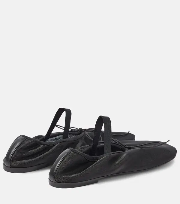 Proenza Schouler Glove Mesh Ballet Flats - Black