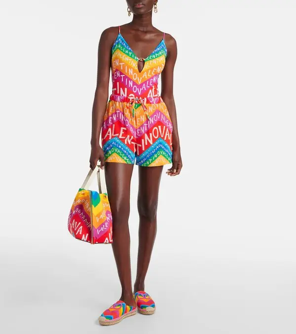 Valentino Garavani Logo Swimsuit - Multicoloured