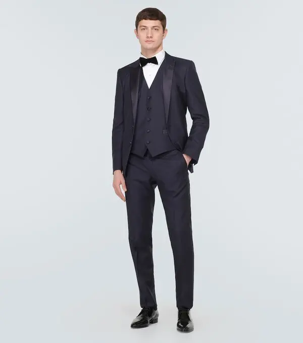 Dolce & Gabbana Wool And Silk-blend Vest