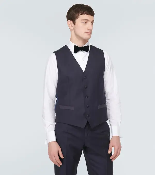 Dolce & Gabbana Wool And Silk-blend Vest