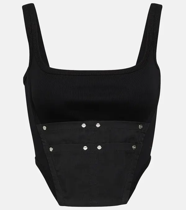 DION LEE Workwear Cotton Corset Top