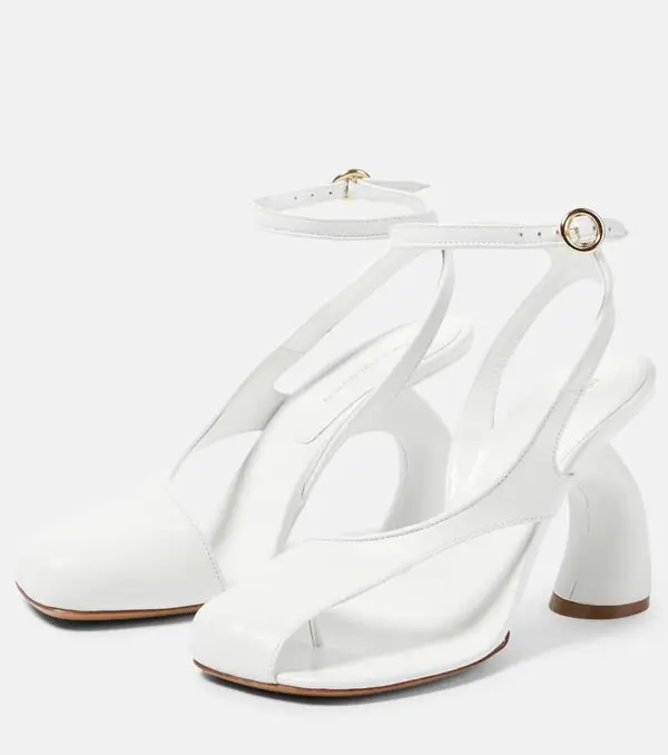 Dries Van Noten Bridal Leather Pumps