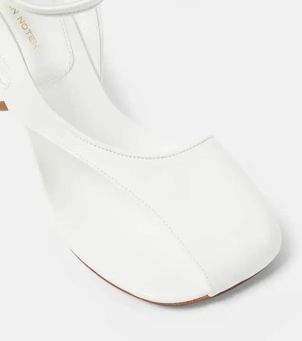 Dries Van Noten Bridal Leather Pumps