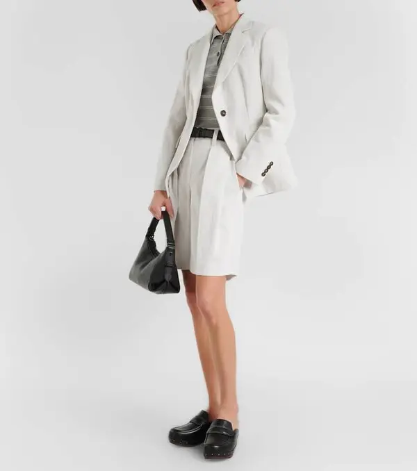 Brunello Cucinelli Cotton And Linen Blazer - White
