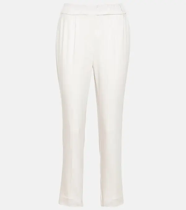 Brunello Cucinelli Pull On Slim Pants - Beige