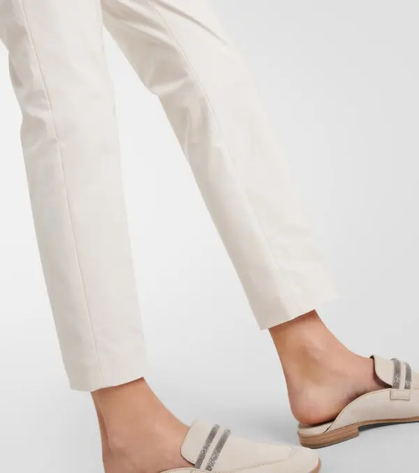 Brunello Cucinelli Pull On Slim Pants - Beige