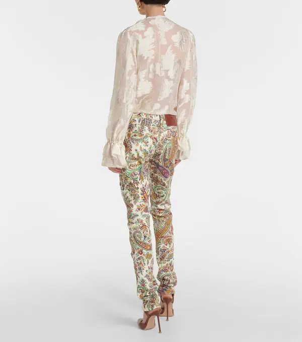 Etro Paisley Slim Jeans