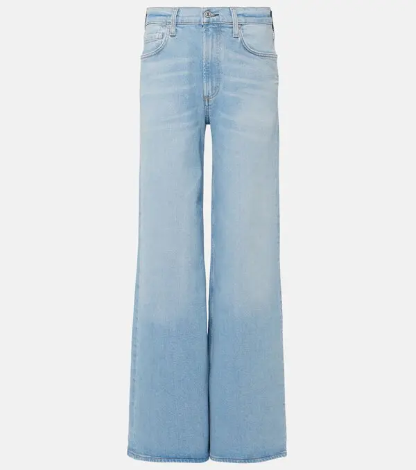 Citizens Of Humanity Loli Mid-rise Wide-leg Jeans - Blue